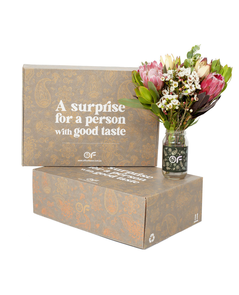 Native Posy Jar Gift Box | OfficeFlower - Office Flower